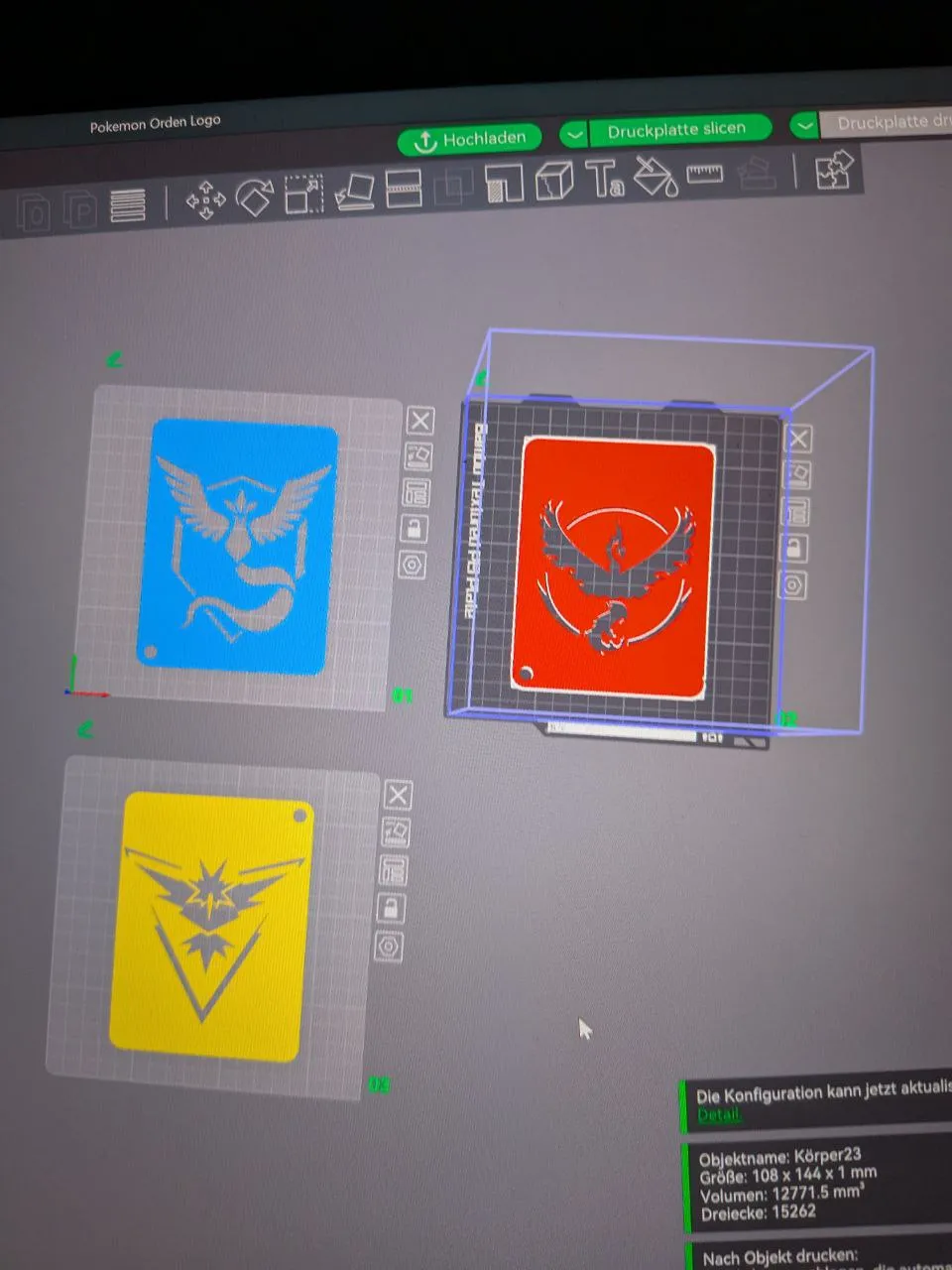Sign stencil Pokémon go teams Logo by Jay Dean - MakerWorld