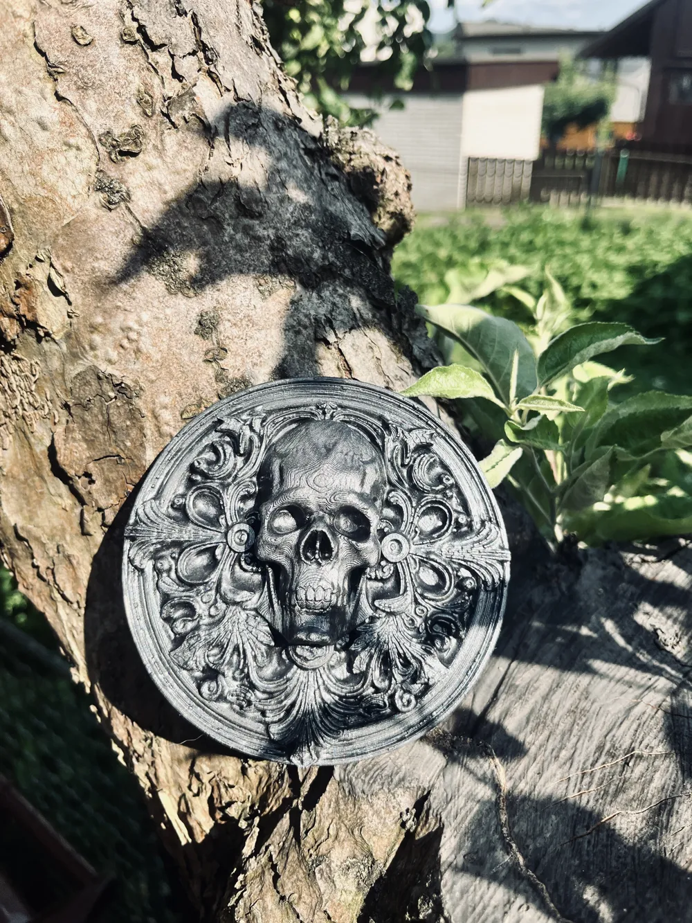 Skull ghotic art on wall by Future 3D MakerWorld: Download Free 3D Models