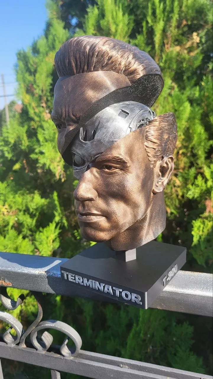TERMINATOR T-800 SKULL BUST by 3DFarmer MakerWorld: Download Free 3D Models