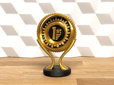 Fidget Medal Trophy (customize and spin!) by GlennovitS 3D - MakerWorld