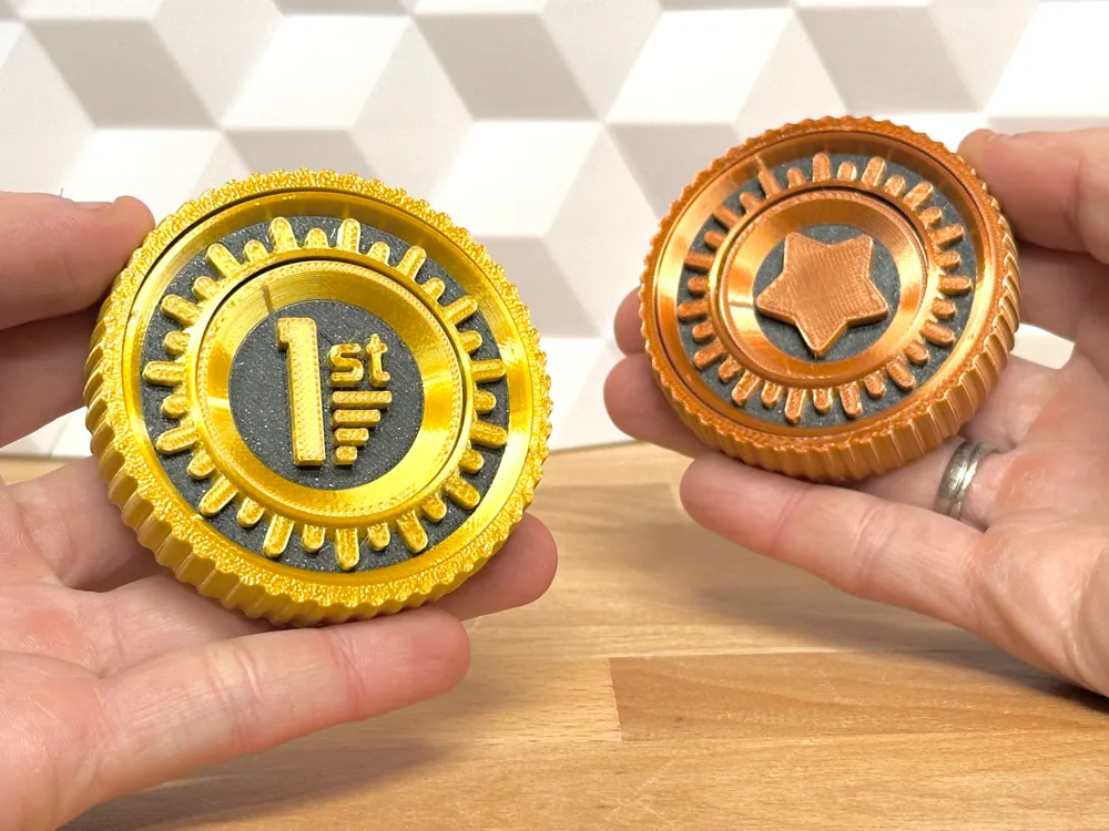 Fidget Medal Trophy (customize and spin!) by GlennovitS 3D MakerWorld ...