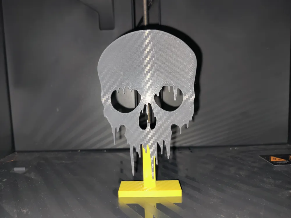 Flowing skull by Kolber - MakerWorld