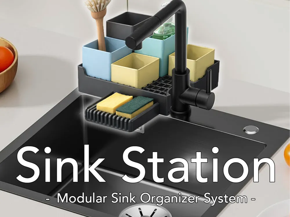Sink Station – Modular Sink Organizer System - Free 3D Print Model ...