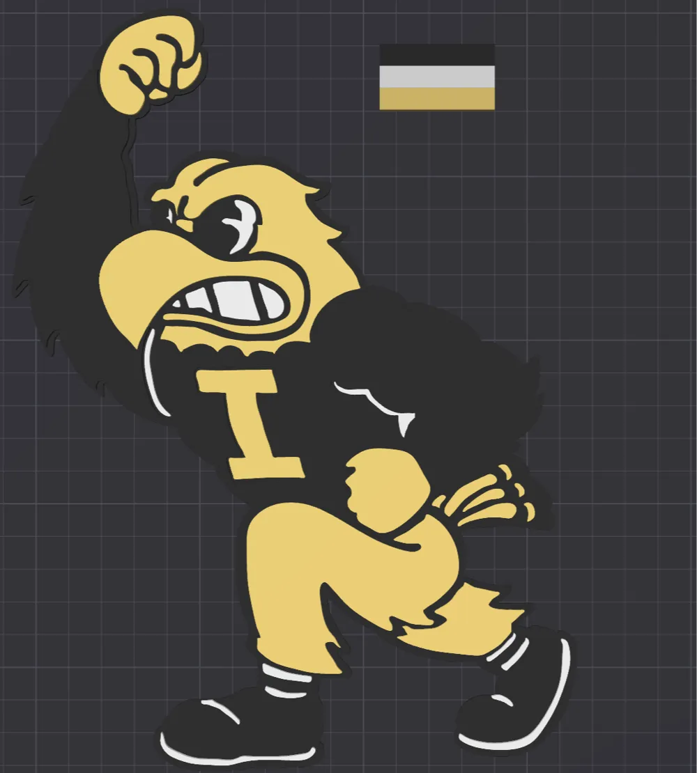 Iowa Hawkeyes Herky by Wasko - MakerWorld