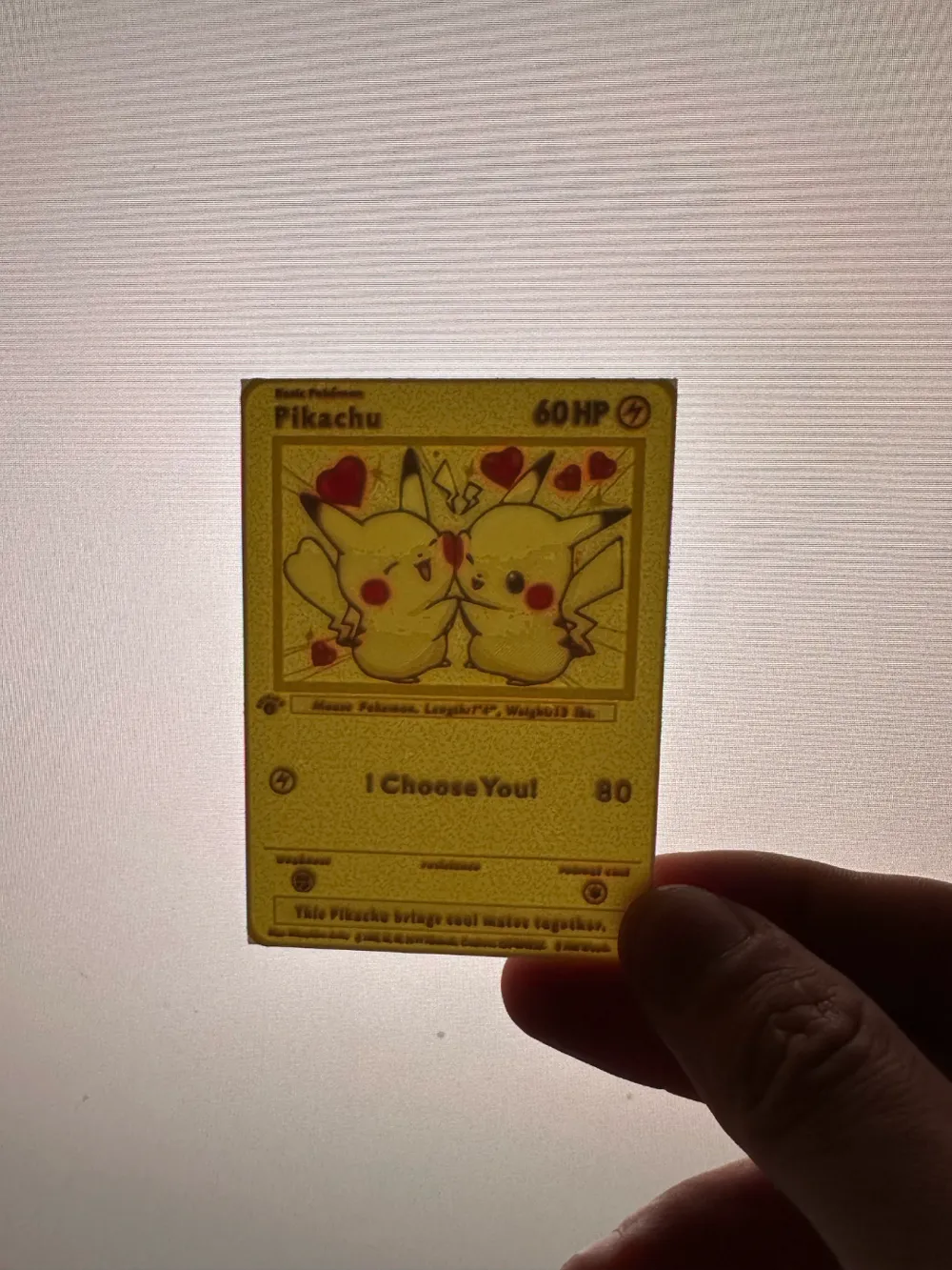 Pikachu Valentines Day 3 Pokemon Card Lithophane by thatguy08 - MakerWorld