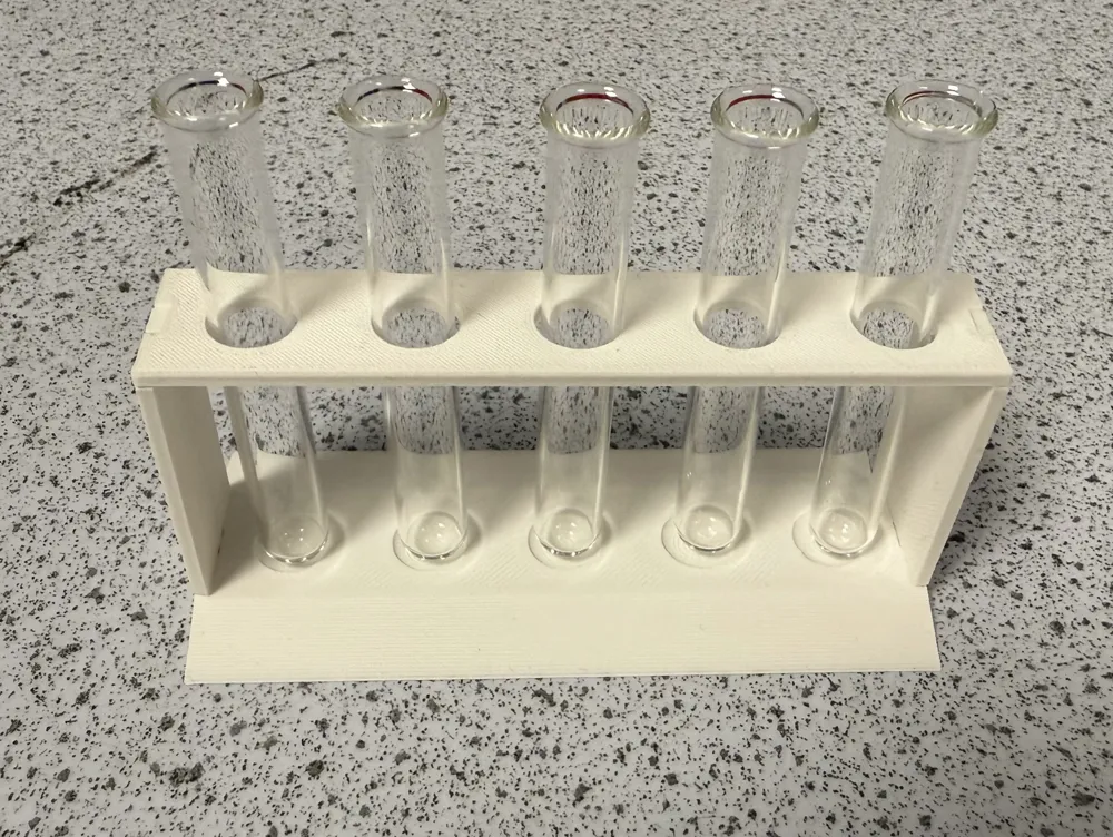 Mini Test Tube Rack for tiny test tubes (10x75mm) by ChrisMakerWorld ...