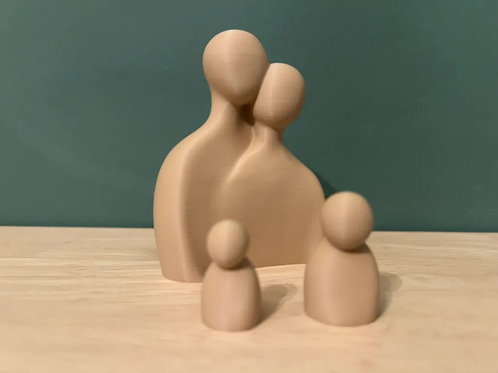 Modern family statue by LJ Designs MakerWorld: Download Free 3D Models
