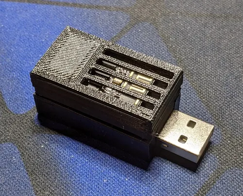 CH340C ESP01 2 Socket USB Programmer Case cw Caps - Free 3D Print Model ...