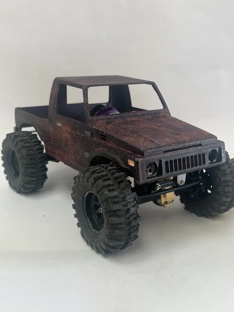 SCX24 'LWB' Suzuki Samurai - Free 3D Print Model - MakerWorld