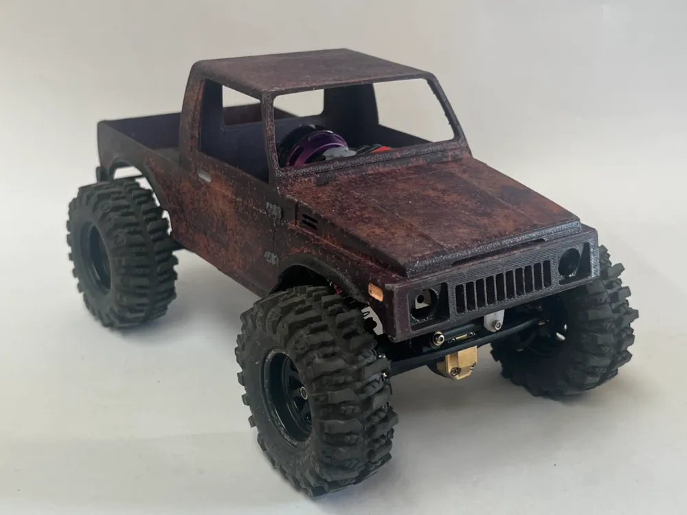 SCX24 'LWB' Suzuki Samurai - Free 3D Print Model - MakerWorld