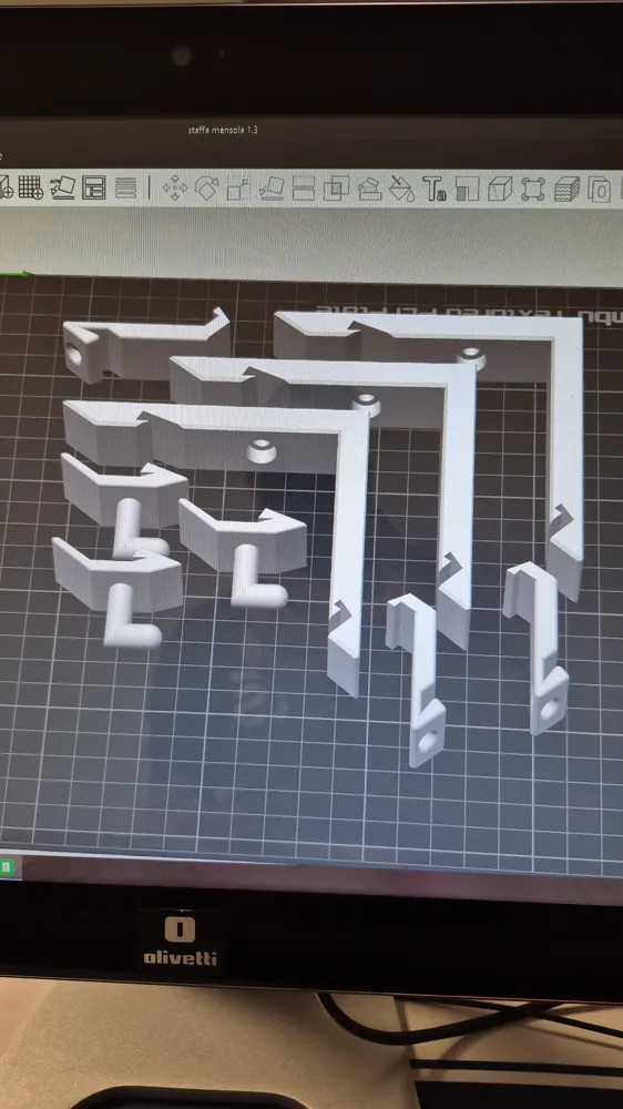 shelf bracket with key holder and coat hanger - Free 3D Print Model ...