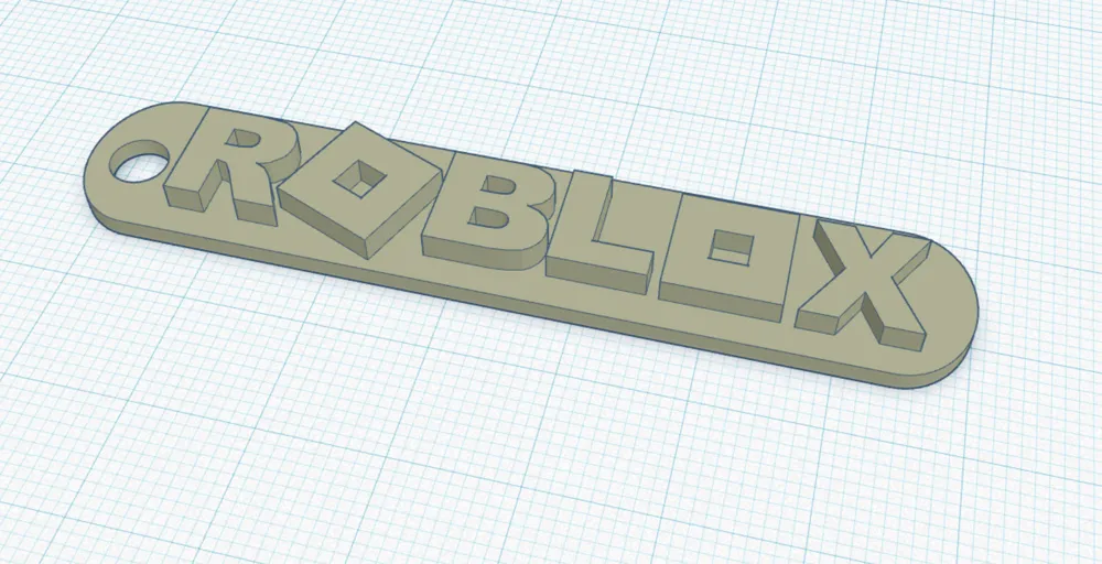 Roblox Keychain With Round Corners - 3D STL Model by We Be Printin ...