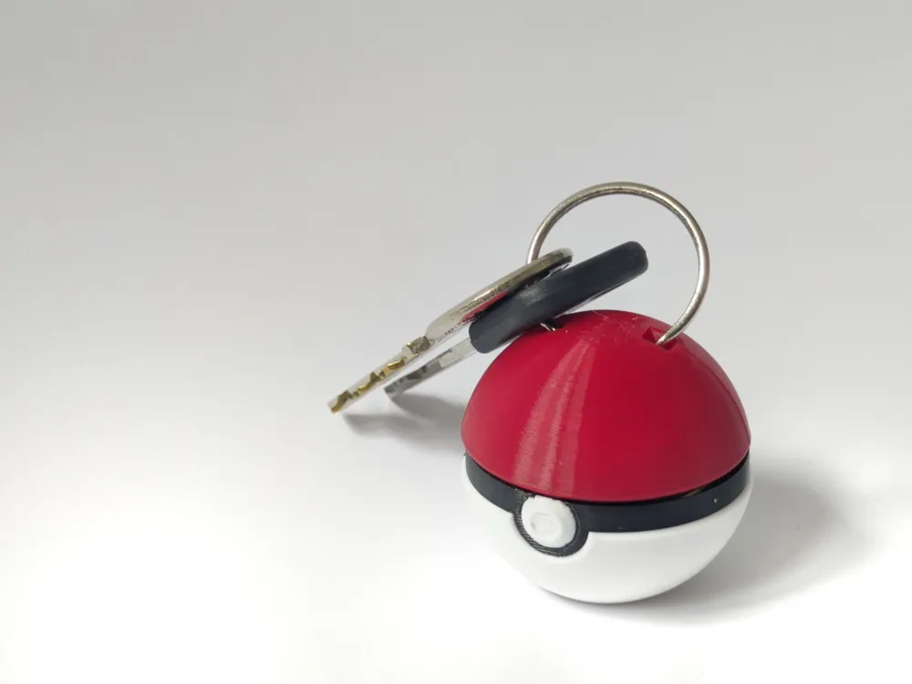 Turning Fidget Pokéball Keychain - Free 3D Print Model - MakerWorld