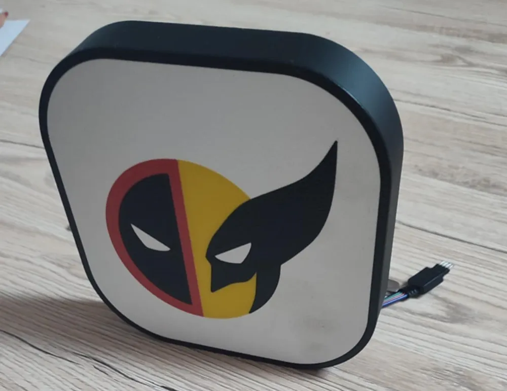 Lightbox Deadpool & Wolverine by SwotariCZ - MakerWorld