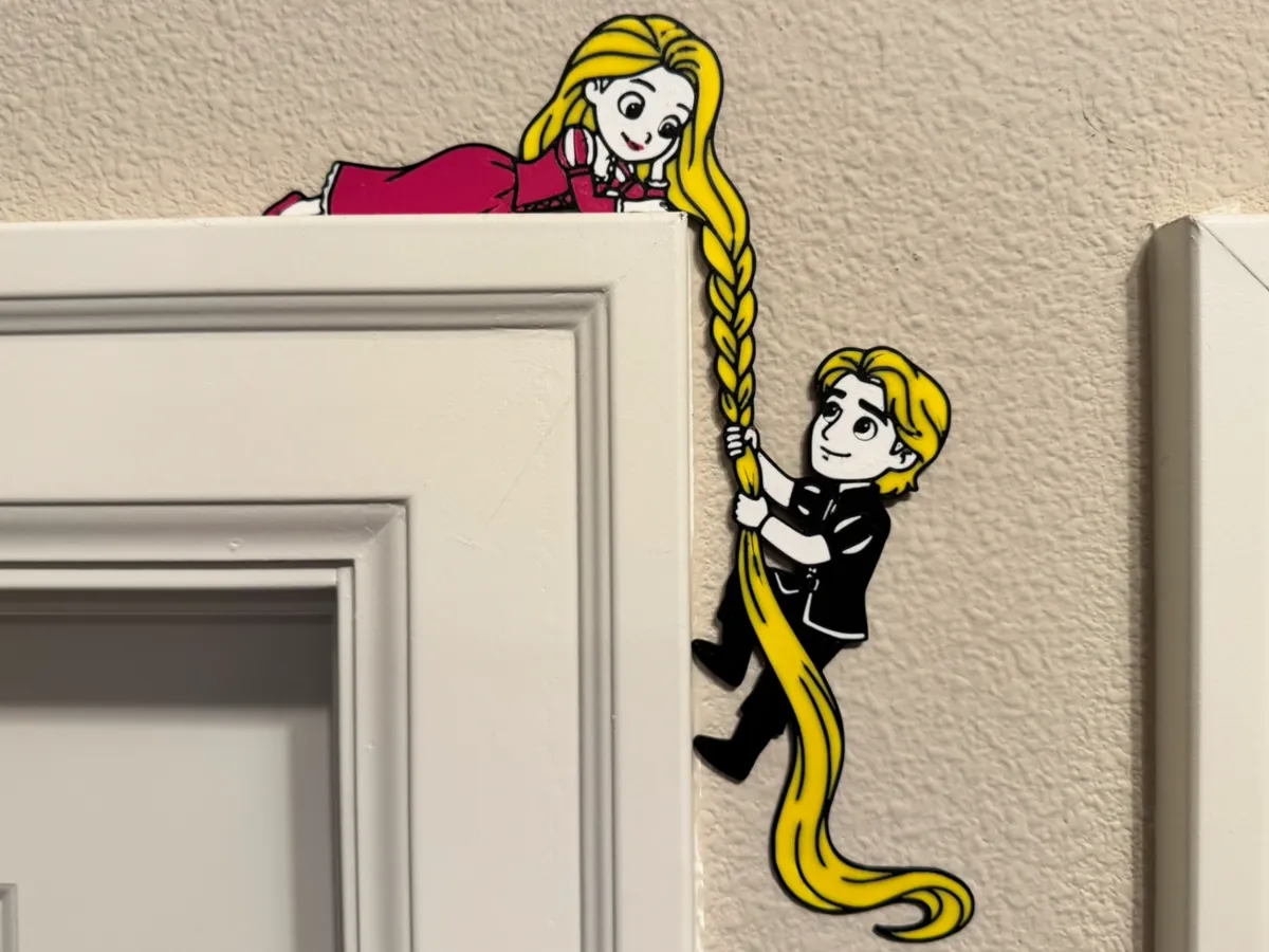 Princess and Prince Door Corner Decor - Free 3D Print Model - MakerWorld