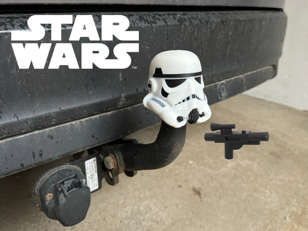 Stormtrooper Helmet Brick Hitch Ball Cover by elikoll - MakerWorld