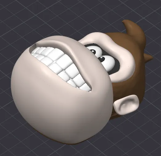 Donkey Kong Bananza - DK Head decoration art by Marinus MakerWorld ...