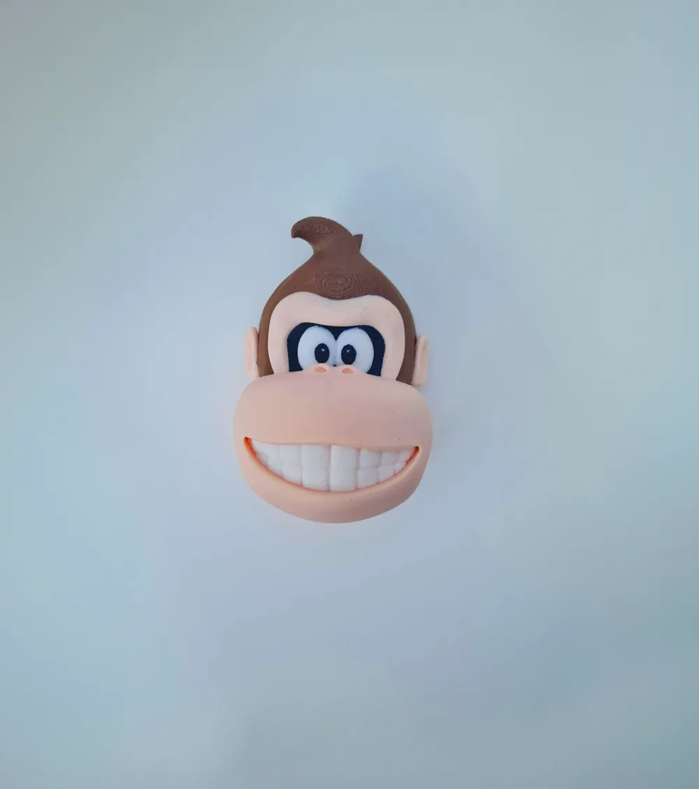 Donkey Kong Bananza - DK Head decoration art by Marinus MakerWorld ...