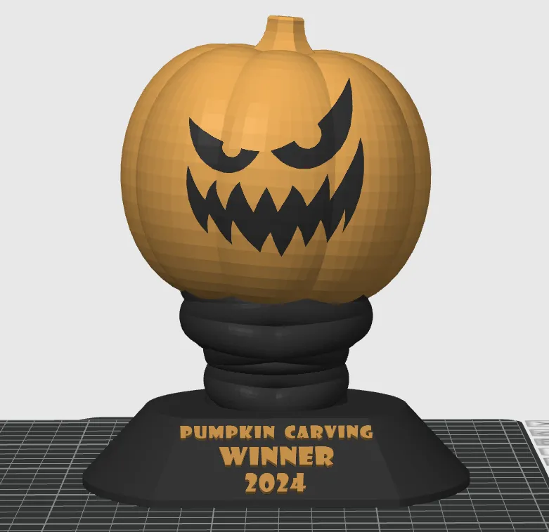 Pumpkin Carving Trophy by Ninjake 3Designs MakerWorld: Download Free 3D Models