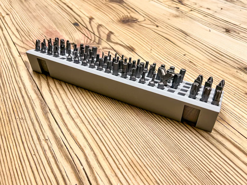 Wall-Mount Bit Holder for 88 Bits - Free 3D Print Model - MakerWorld