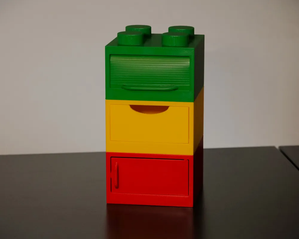 Brick Sliders Stackable Desk Boxes by Sakul MakerWorld: Download Free ...