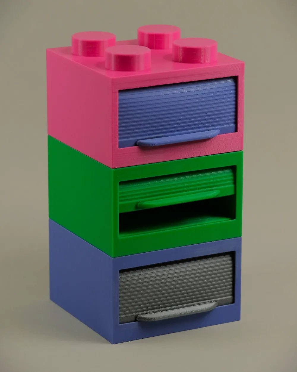 Brick Sliders Stackable Desk Boxes by Sakul MakerWorld: Download Free ...