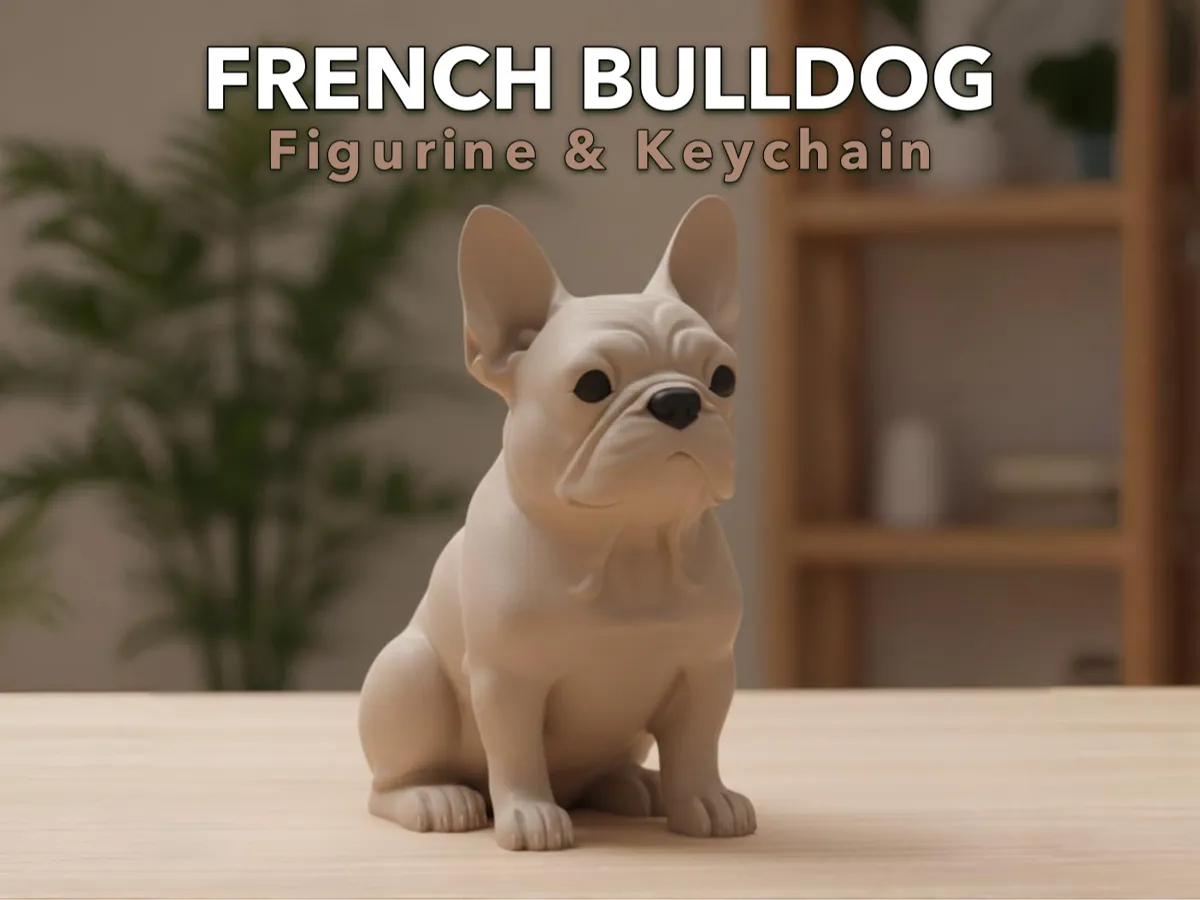 Frenchie Funk: La figura y llavero definitivos - Modelo de impresión 3D ...