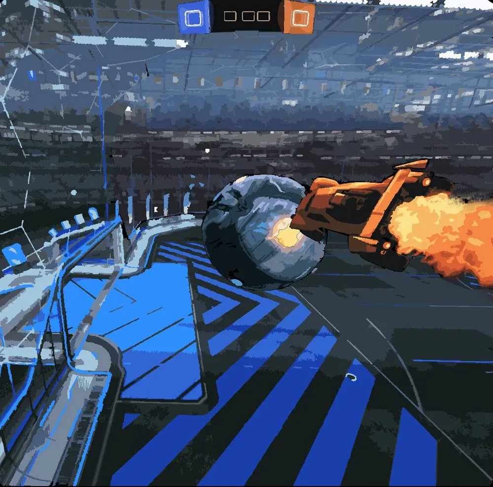 Aerial Shot- Rocket League Parallax Art by R@ND0M P3R50N - MakerWorld