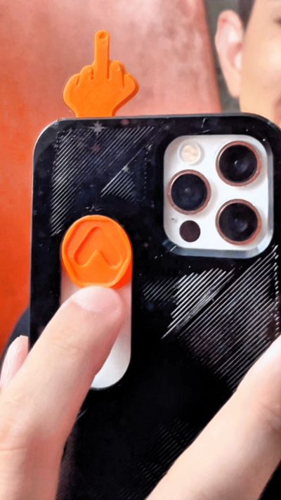 Iphone 12 Mini Case - Sliding Middle Finger by 3DXAVMakerWorld ...