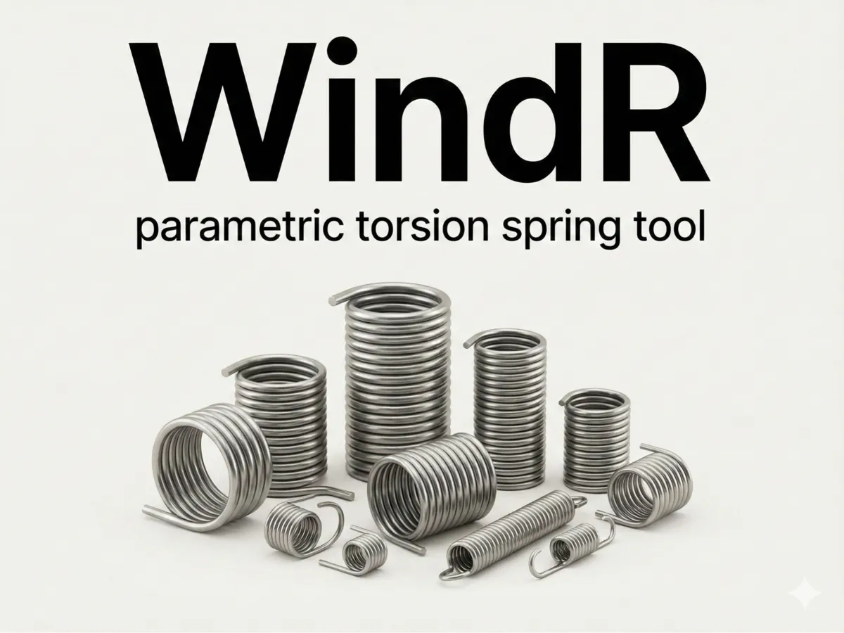 WindR | The Parametric Torsion Spring Winder - Free 3D Print Model ...