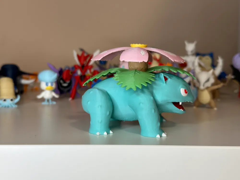 Venusaur (Pokemon) 65mm tall - Free 3D Print Model - MakerWorld