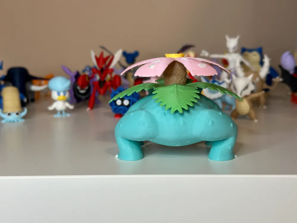 Venusaur (Pokemon) 65mm tall - Free 3D Print Model - MakerWorld