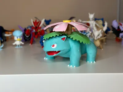 Venusaur (Pokemon) 65mm tall by LCFigure MakerWorld: Download Free 3D ...