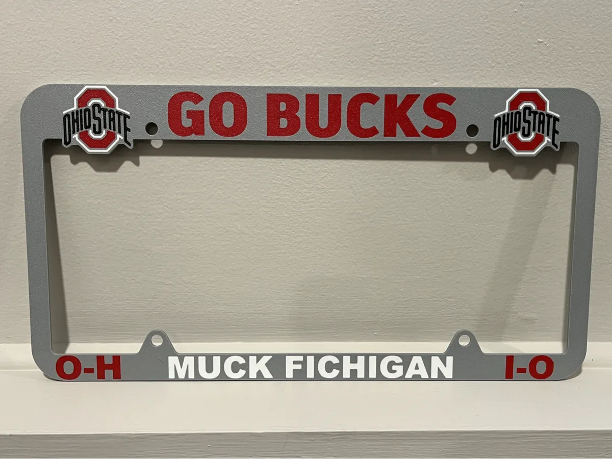Ohio State License Plate Frame - Free 3D Print Model - MakerWorld