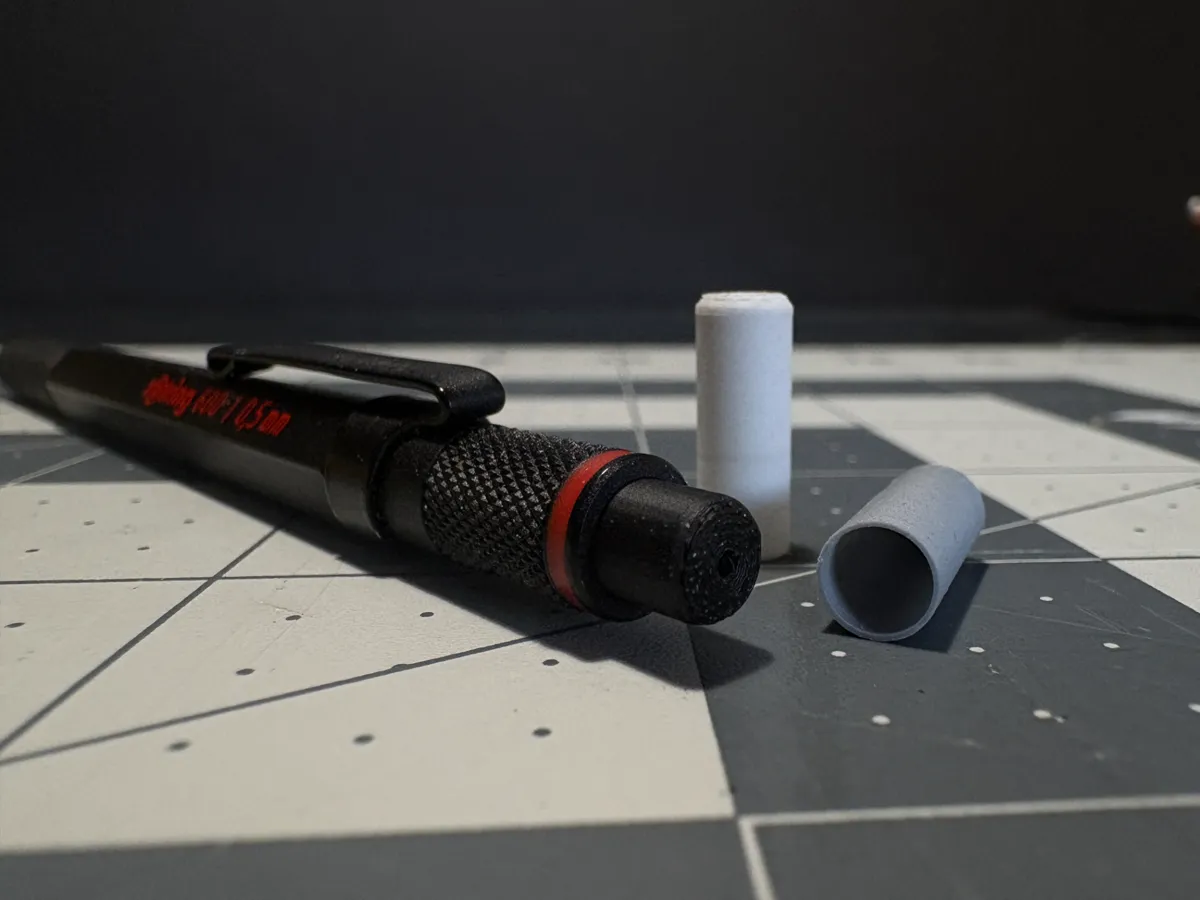 Rotring 600 Eraser Cap - Free 3D Print Model - MakerWorld