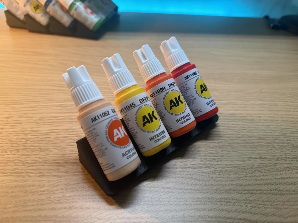 Gridinity Modular Paint Rack - Low Profile - Free 3D Print Model - MakerWorld