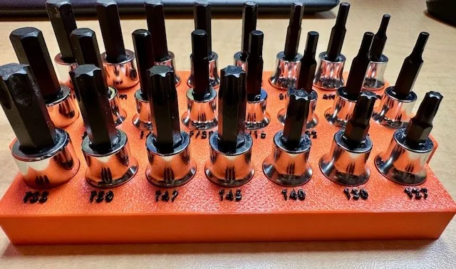 ICON Hex and Torx Driver Socket Organizer by Abe Froman MakerWorld ...