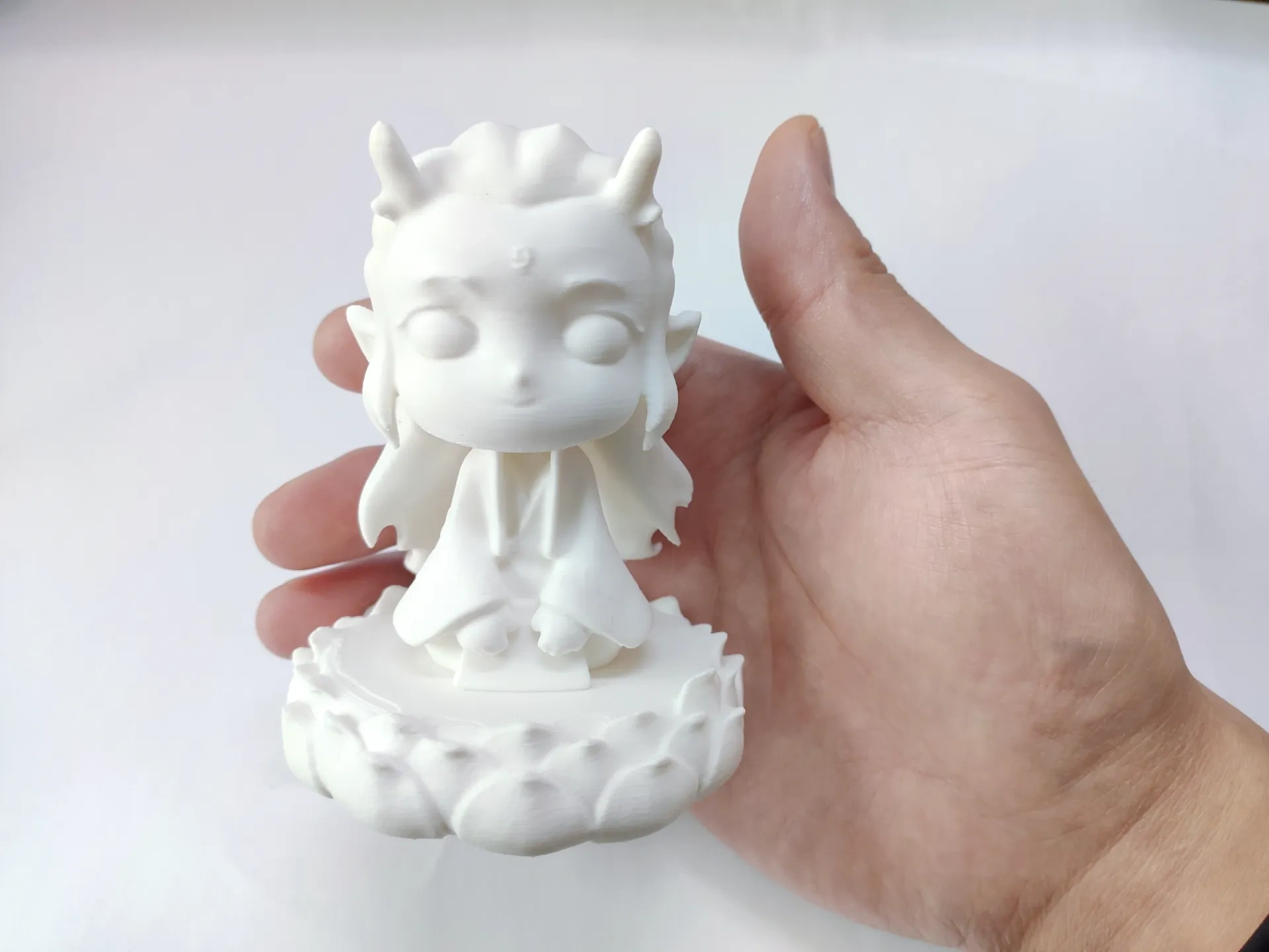 Ao Bing Sitting on a Lotus Figurine (Super Easy to Print) - Nezha ...