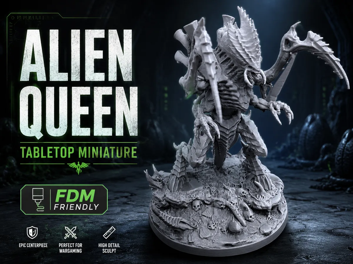Miniatura Monstruo Reina Alien – Compatible con FDM - Modelo de ...