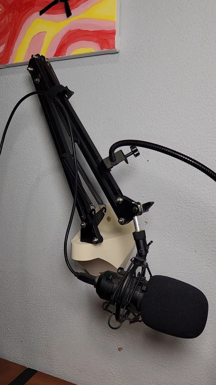 Boom Mic Wall Mount (Single Stud) by BC Labs - MakerWorld