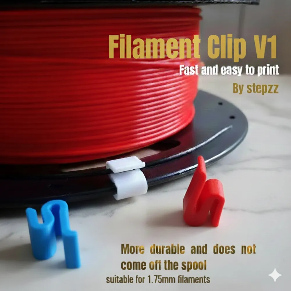 filament clip v1 1.75mm - Free 3D Print Model - MakerWorld