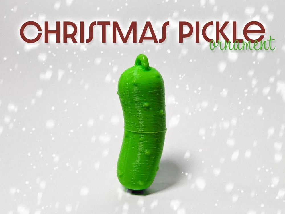 Christmas Pickle Ornament by Symbiance MakerWorld: Download Free 3D Models