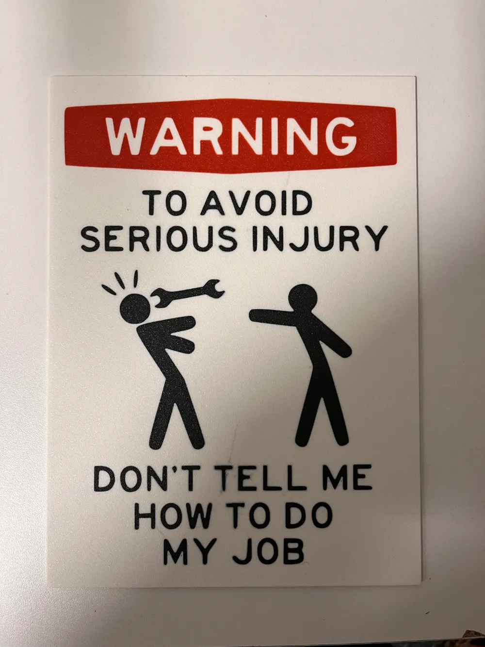 Warning wall sign by cz32532 - MakerWorld
