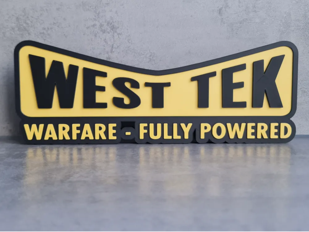 West Tek Fallout Logo / Sign - Free 3D Print Model - MakerWorld