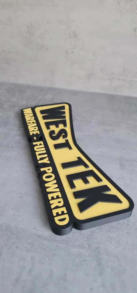 West Tek Fallout Logo / Sign - Free 3D Print Model - MakerWorld