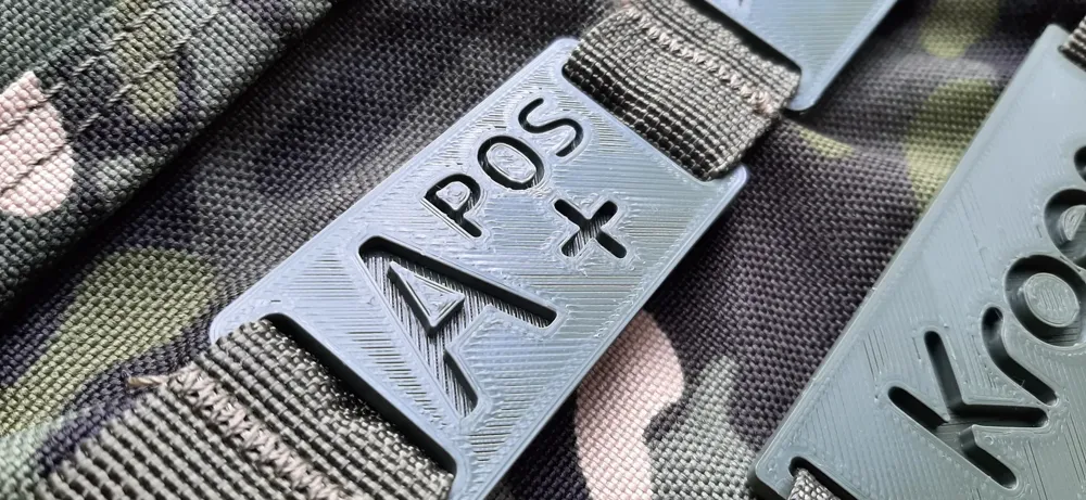 Molle Tag (Small) - All Blood Types Remixed by Kroeskoppie - MakerWorld
