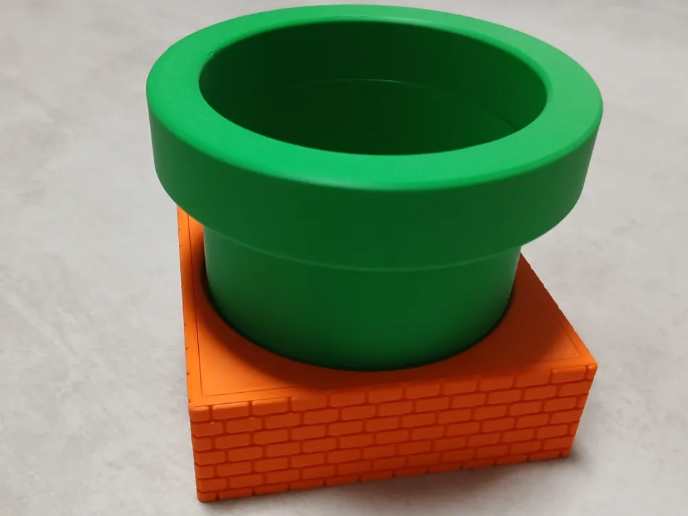 SUPER MARIO BROS PIPE THEMED POT - Free 3D Print Model - MakerWorld