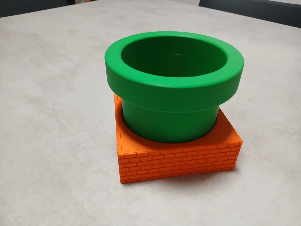 SUPER MARIO BROS PIPE THEMED POT - Free 3D Print Model - MakerWorld
