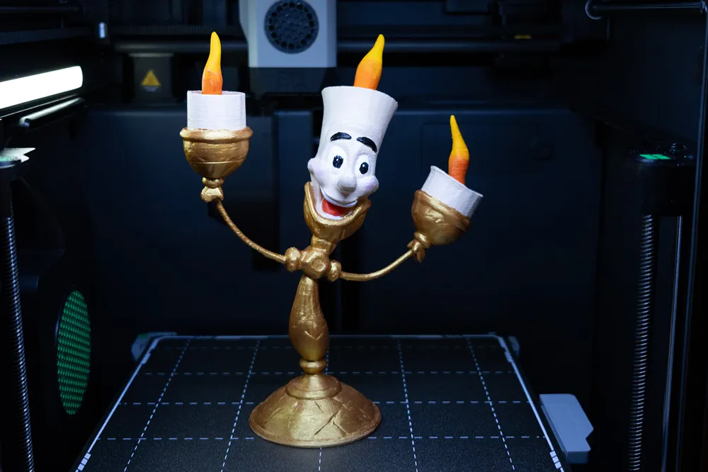 Beauty and the Beast - Lumiere Candlestick by Fab_Dine WORKS MakerWorld ...