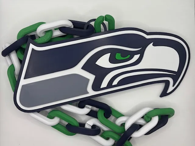 SEATTLE SEAHAWKS HYPE CHAIN - Free 3D Print Model - MakerWorld